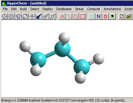 CBE 422 - Using Hyperchem